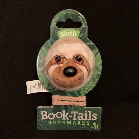 Accessories | Book Tails Sloth Plush Bookmark Nwt | Poshmark